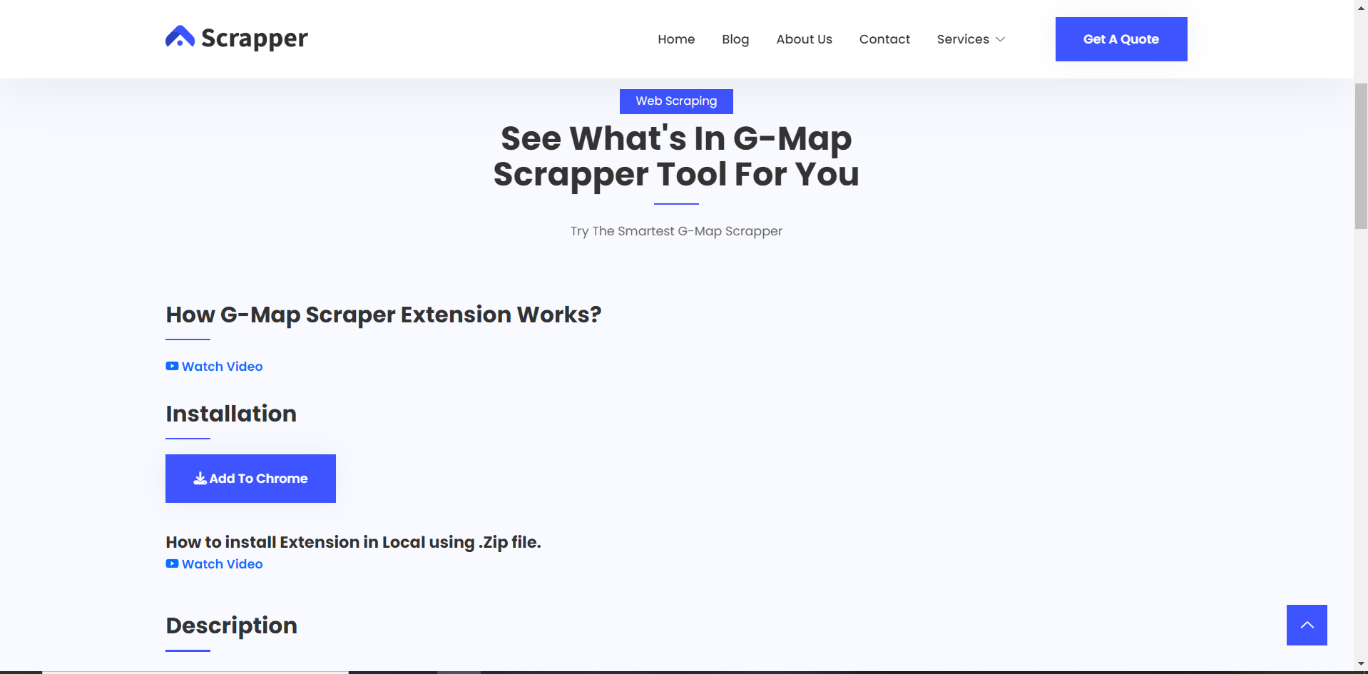 G Map Data Scraper Service – ScrapperTool