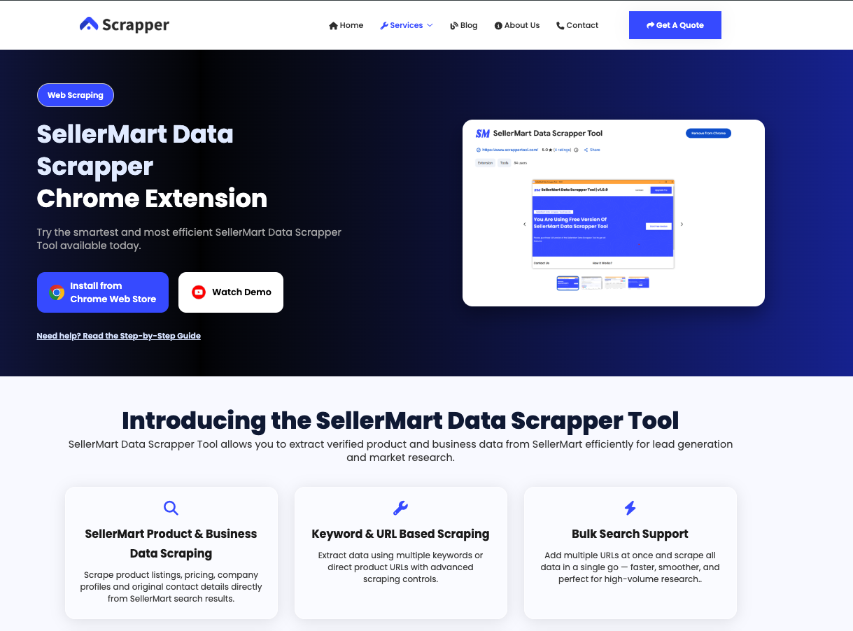 SellerMart Data Scrapper Tool | Extract Business & Product Data ...