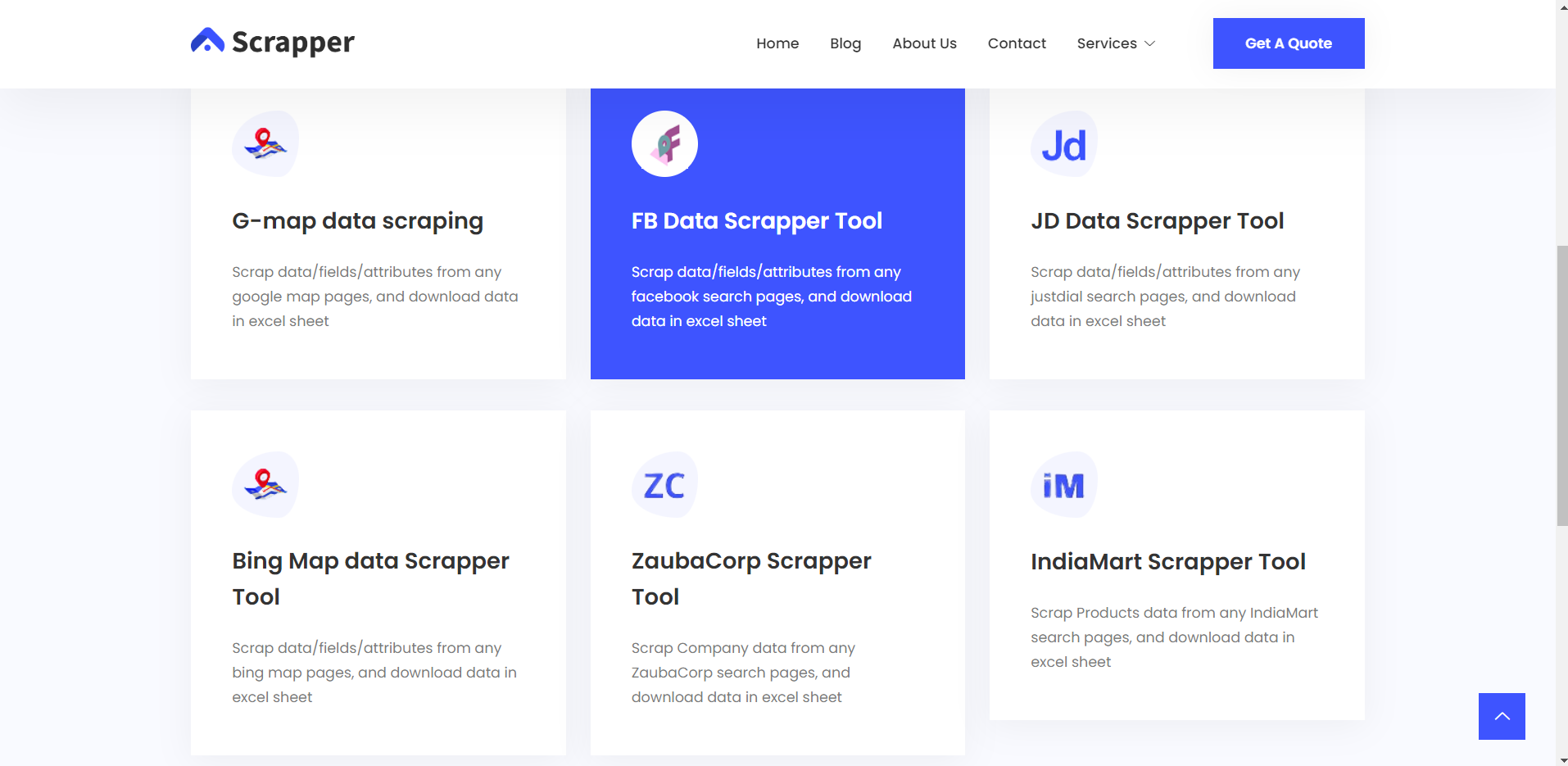 Web Scraper Service – ScrapperTool