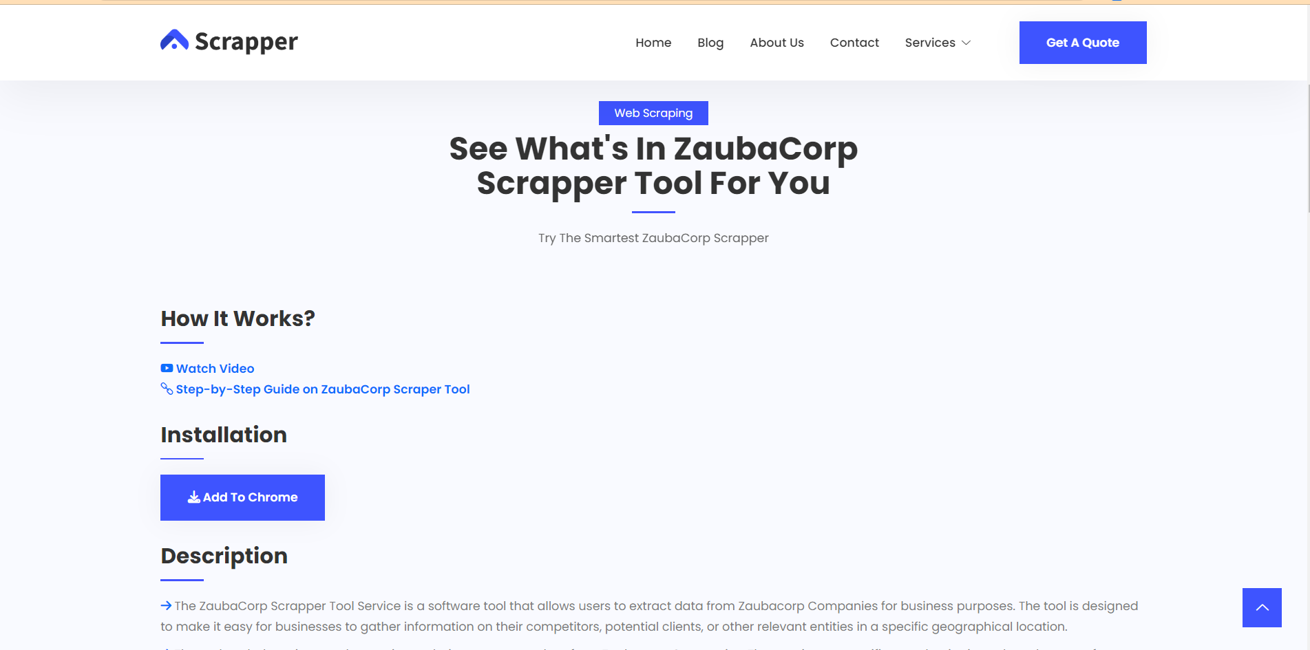 ZaubaCorp Scrapper Tool - Extract Valuable Data with Ease – ScrapperTool