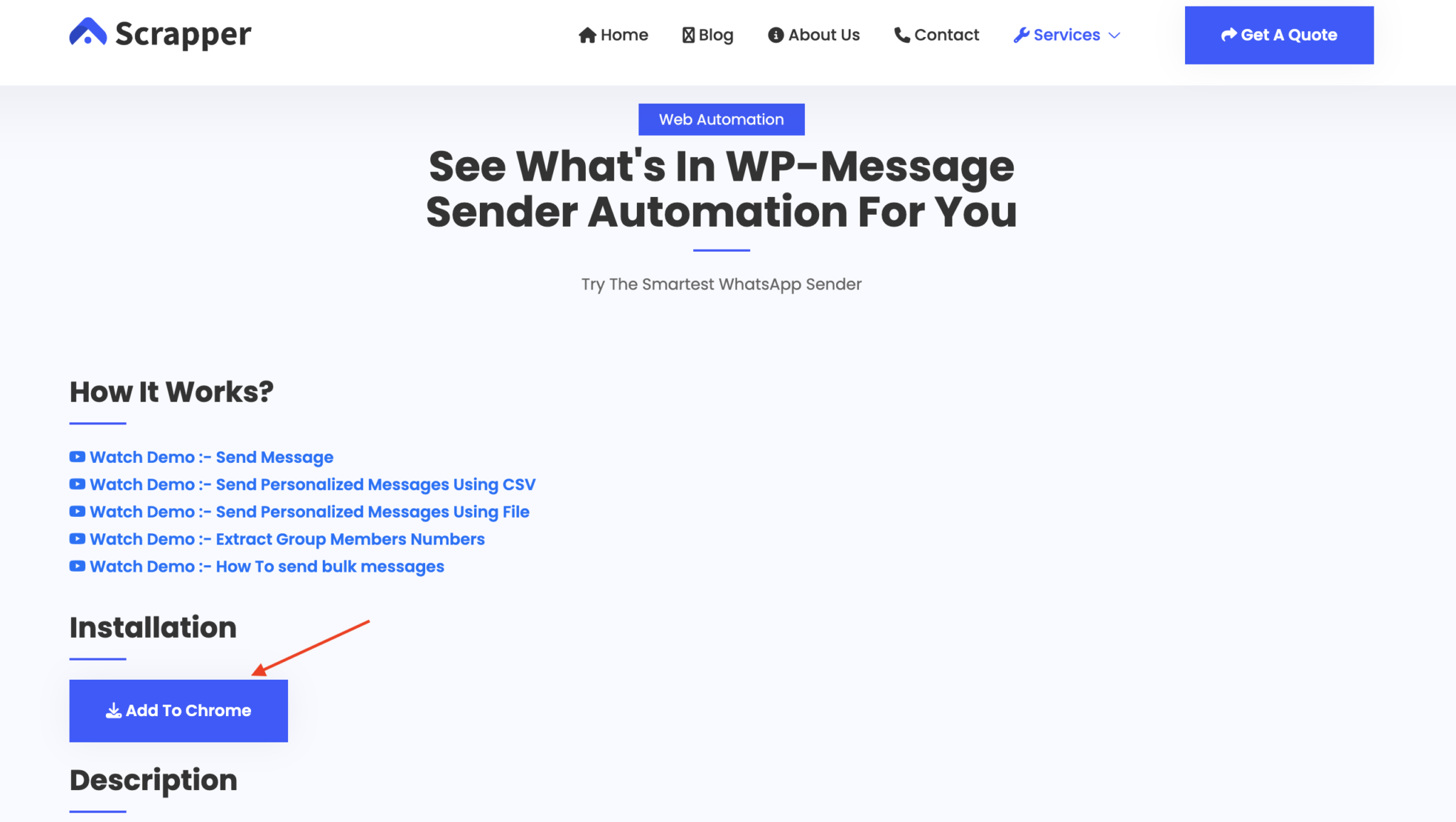 How to use WP Message Sender Chrome Extension - Web Scraper & Web ...