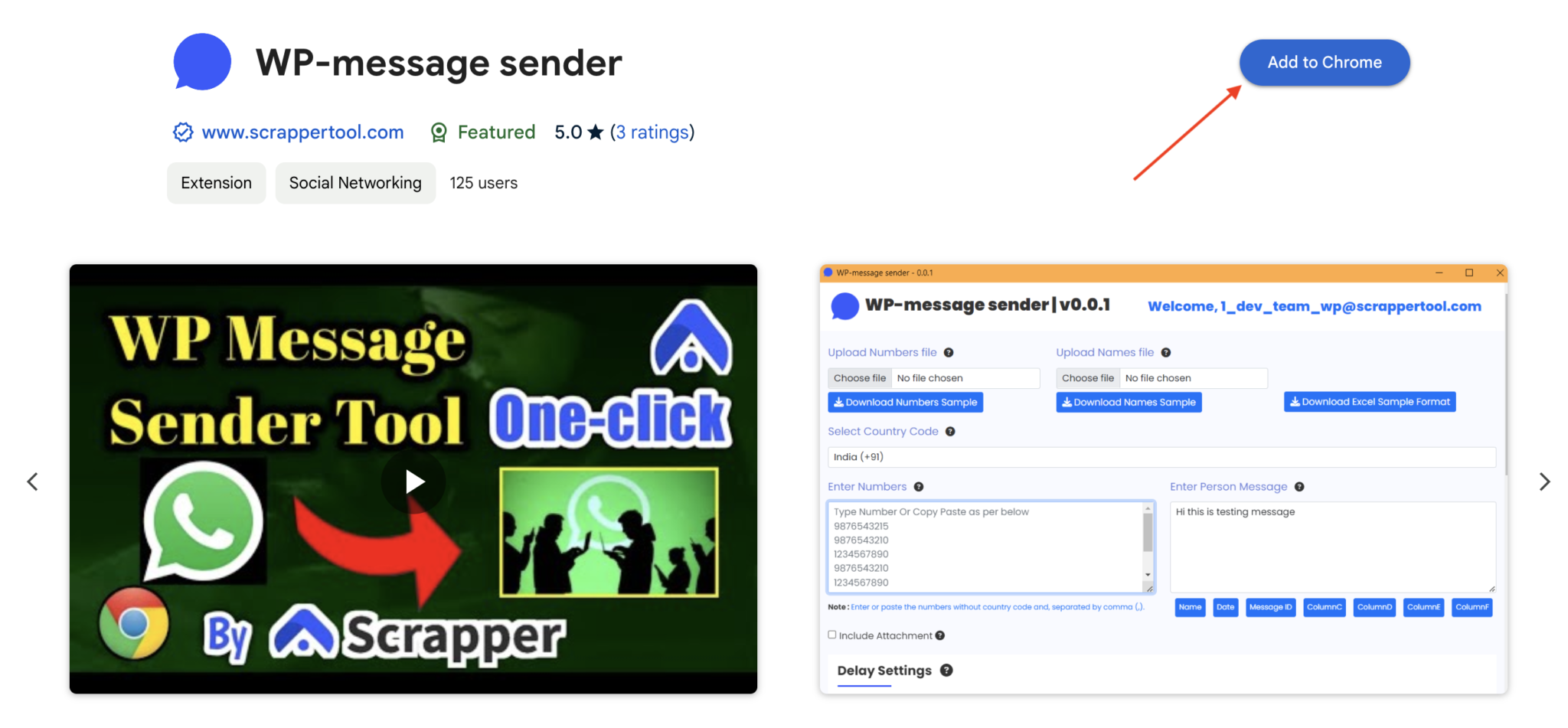 How to use WP Message Sender Chrome Extension - Web Scraper & Web ...