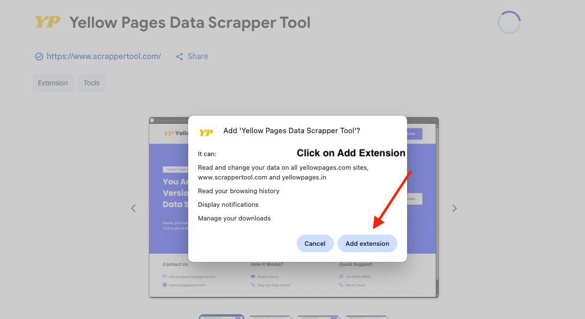 How to use Yellow Pages Scraper Chrome Extension | Scrapper Tool